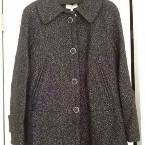 Tory Burch | Jackets & Coats | Tory Burch Ivan A Line Wool Coat Womens ...